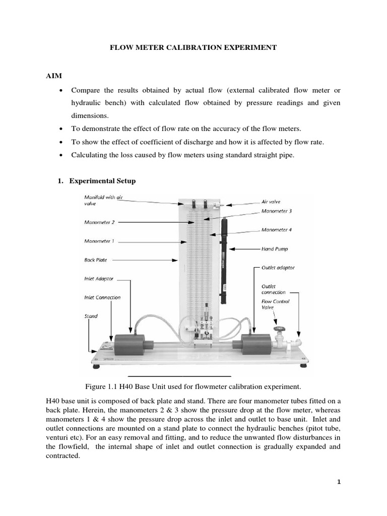 Lab Procedure and Theory | PDF | Flow Measurement | Fluid Dynamics