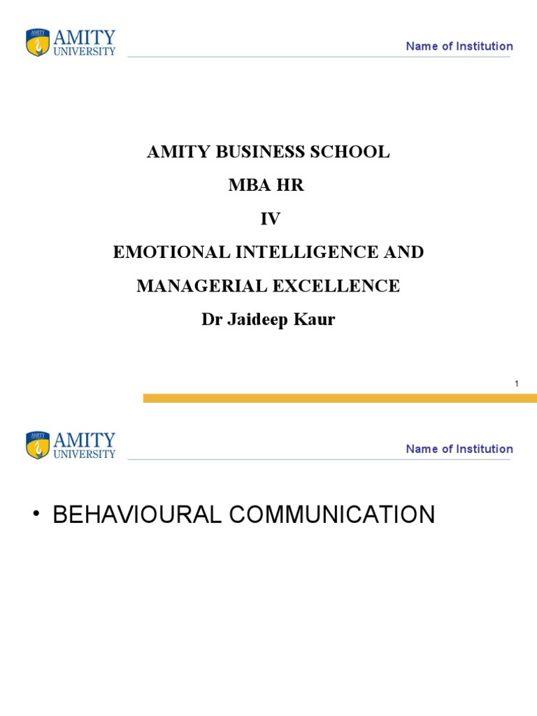 Module1 Behavioural Communication Pdf