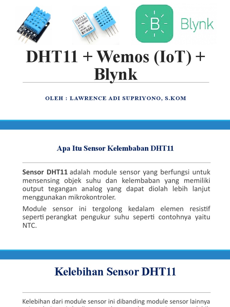 Fungsi Sensor DHT11 pada Wemos D1 Mini | PDF