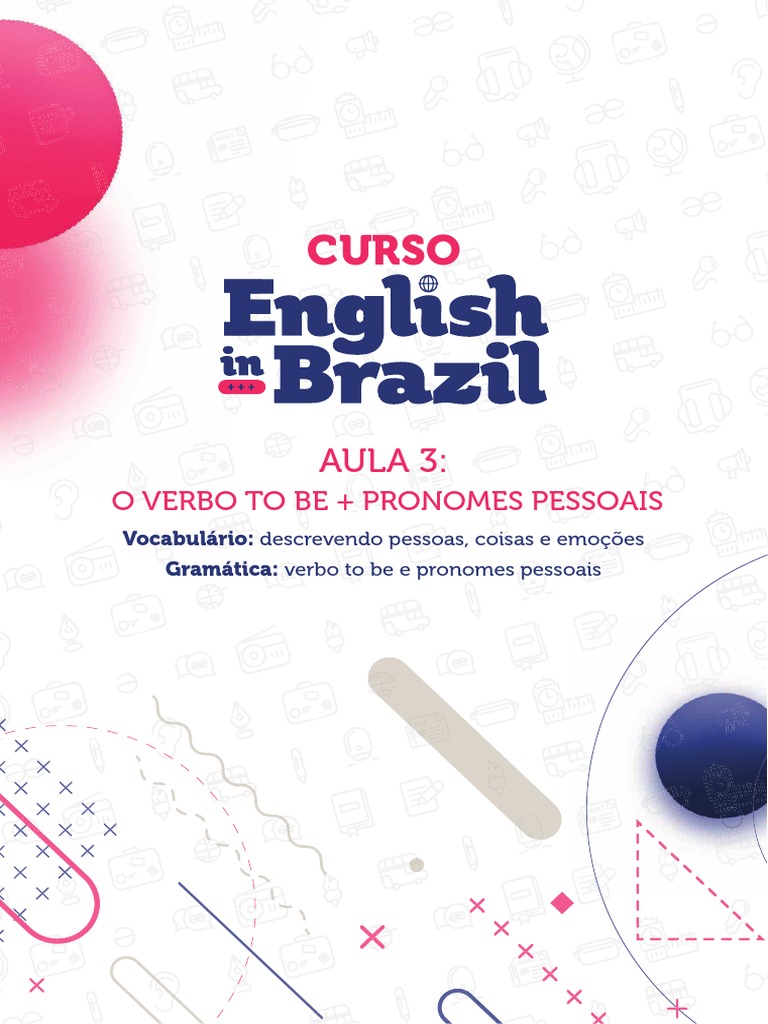 Verbos ser e estar: pronomes pessoais e o verbo "to be | PDF | Assunto ...