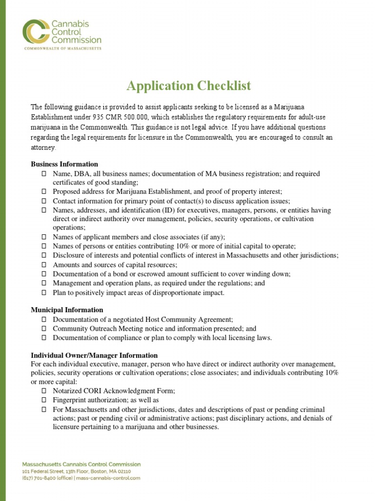 Application Checklist CCC | PDF | Licensure | Justice