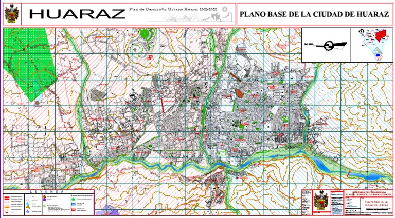 03, 01,02-04 Plano Base de La Ciudad de Huaraz-P-2 (1521x841) | PDF