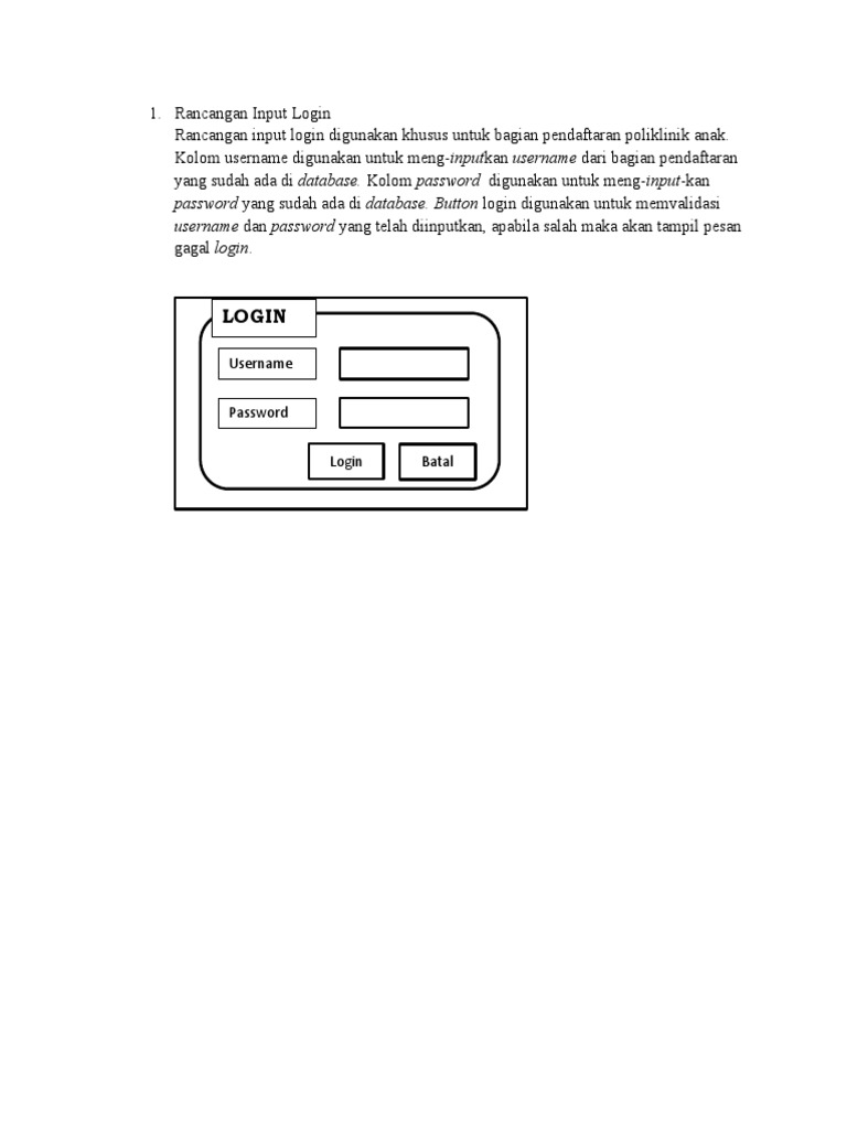 Desain Input Output | PDF