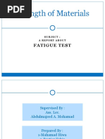 Fatigue Test Procedure | PDF | Fracture | Fatigue (Material)