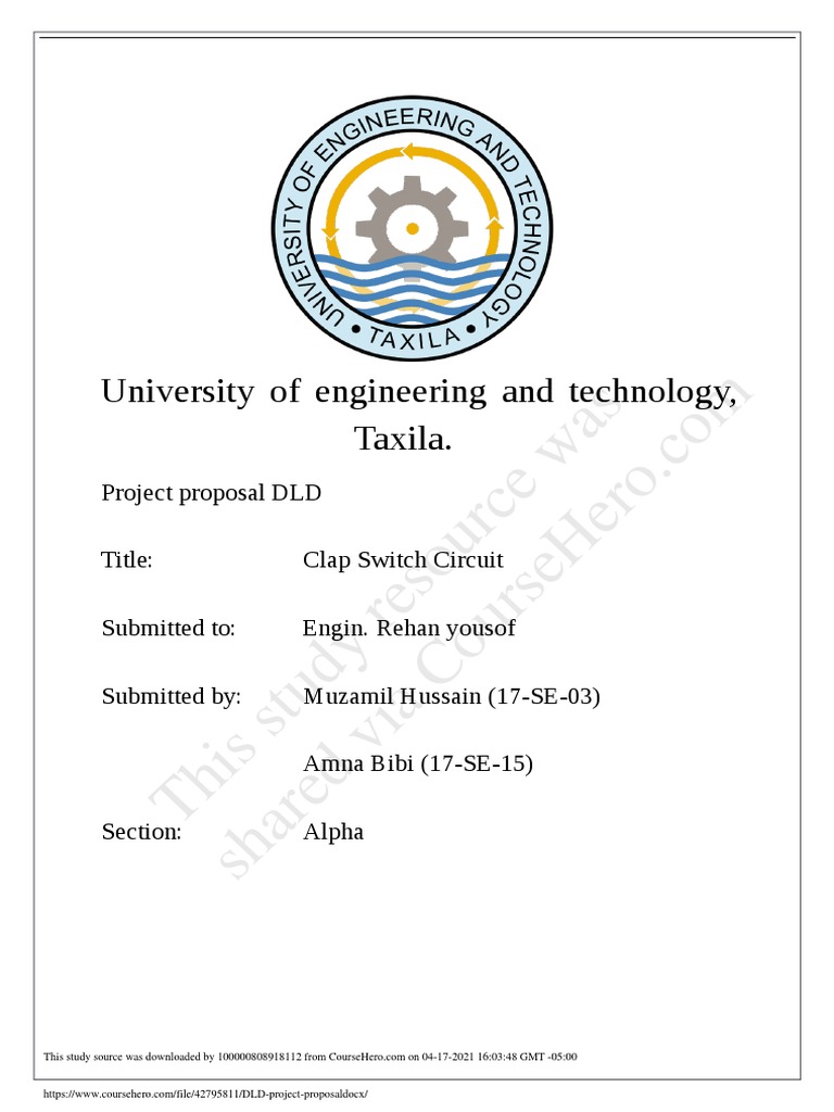 DLD Project Proposal | PDF | Bipolar Junction Transistor | Transistor