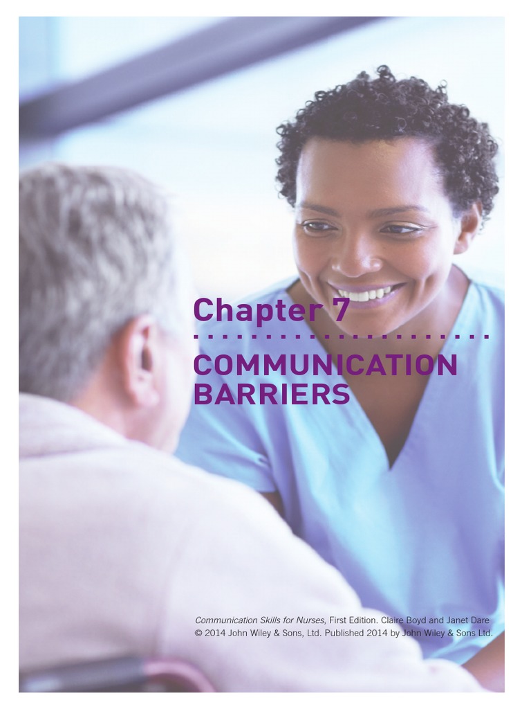 Communication Barriers: Communication Skills For Nurses, First Edition ...