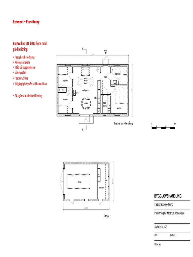 Exempel - Planritning | PDF