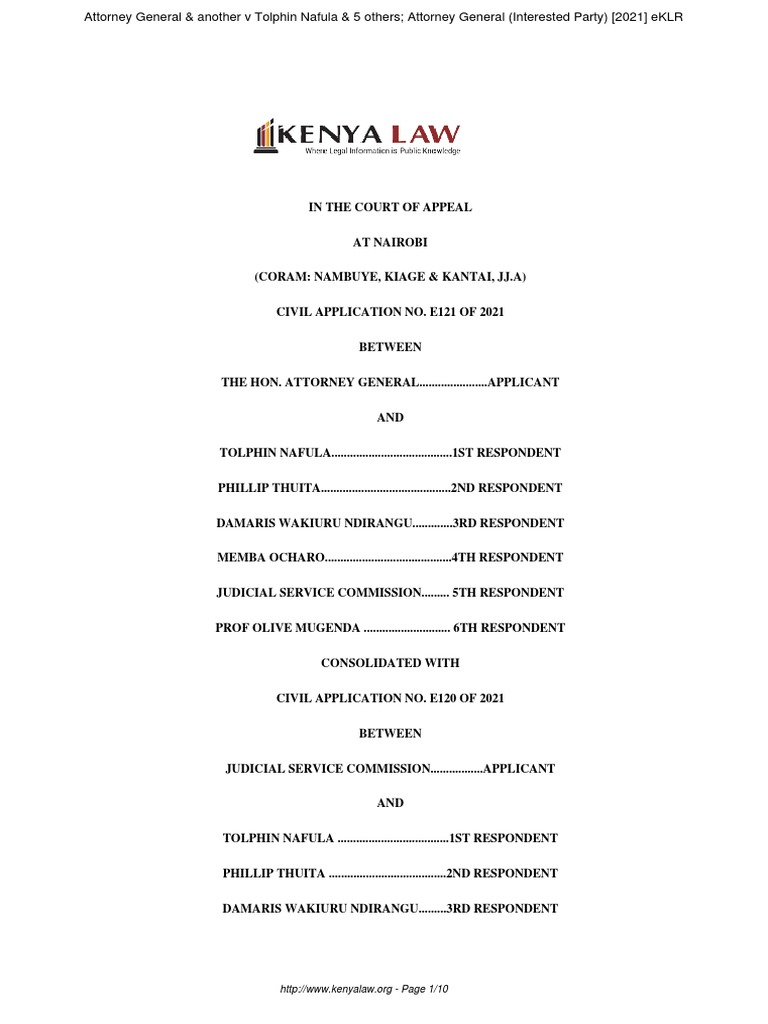 Civil Application E121 E120 of 2021 Consolidated | PDF | Judge ...
