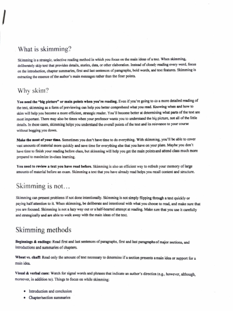 An Introduction to Skimming: Understanding the Strategic Reading ...