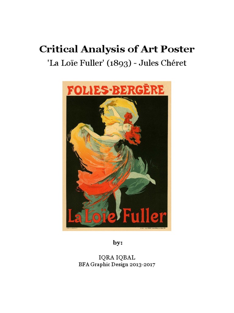 Critical Analysis of Art Poster | PDF | Poster | Lithography