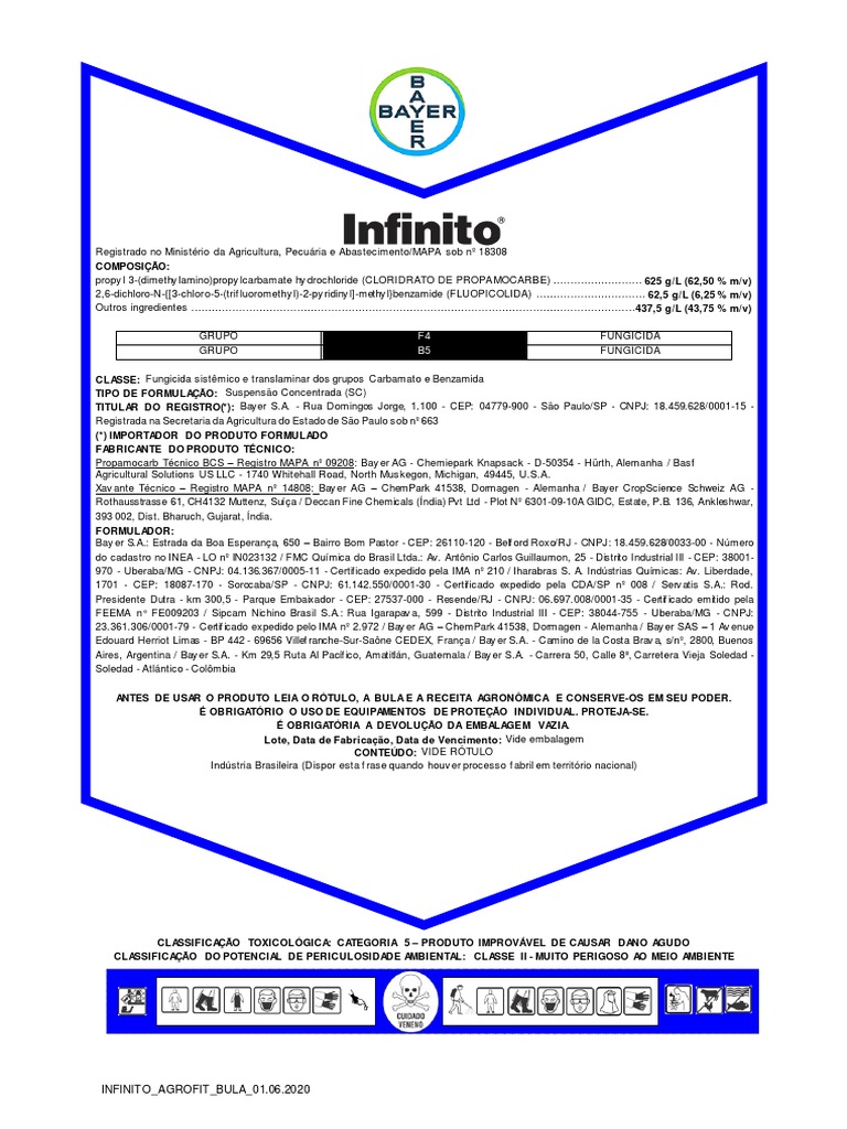 F689736582 Infinito Bula | PDF | Embalagem e rotulagem | Nuvem
