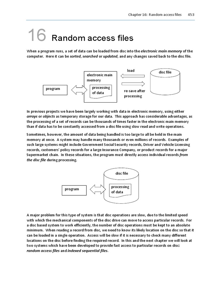 Chapter 16 Random Access Files | PDF | Computer Data Storage | Computer ...