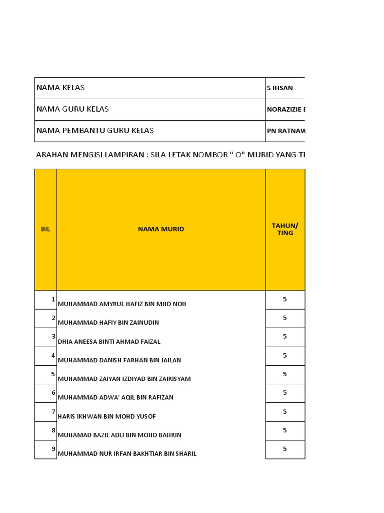 BORANG RUMUSAN BANTUAN PERSEKOLAHAN 2021 (5 IHSAN) - Edit | PDF