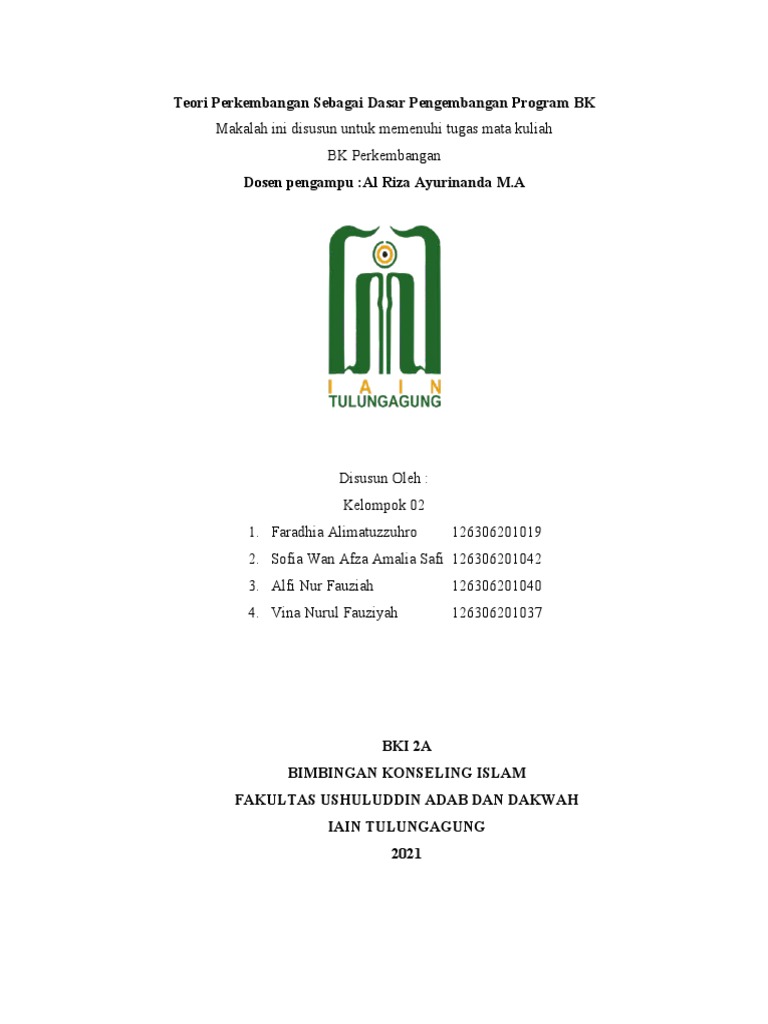 Teori Perkembangan Sebagai Dasar Pengembangan Program BK | PDF