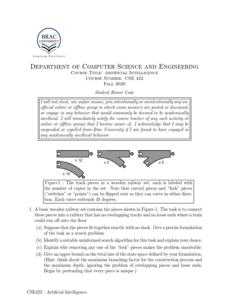 CSE422 Assignment 1 Uninformed and Local Search | PDF | Applied Mathematics | Theoretical ...