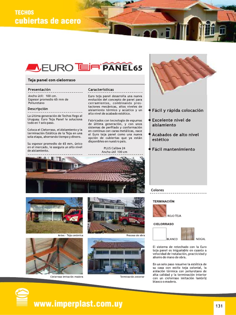 Euro Teja Panel 65 | PDF