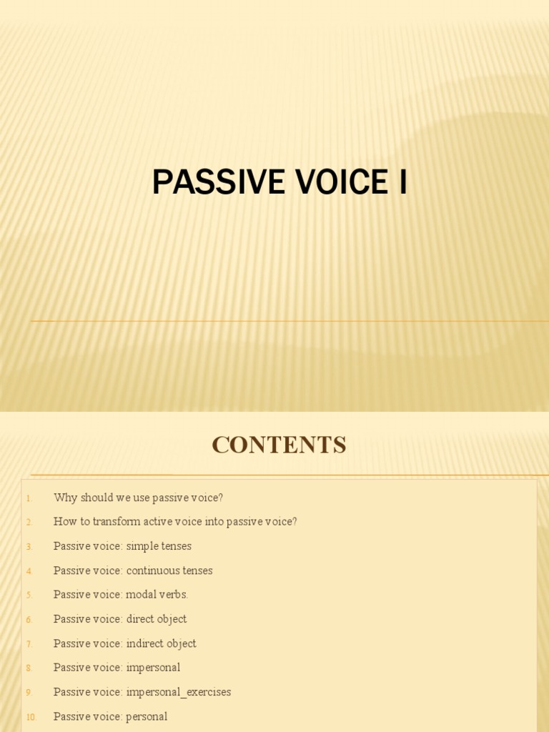B2 - C1 - Passive Voice | PDF | Perfect (Grammar) | Verb