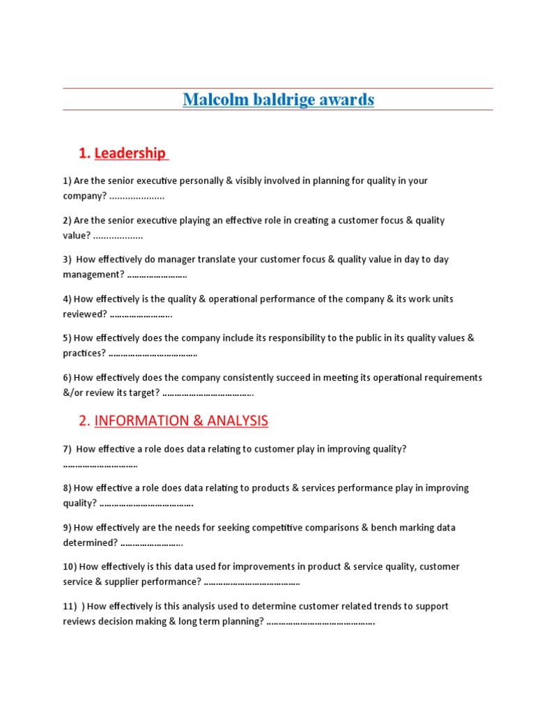 Quality Awards Assignment | PDF | Computing And Information Technology ...