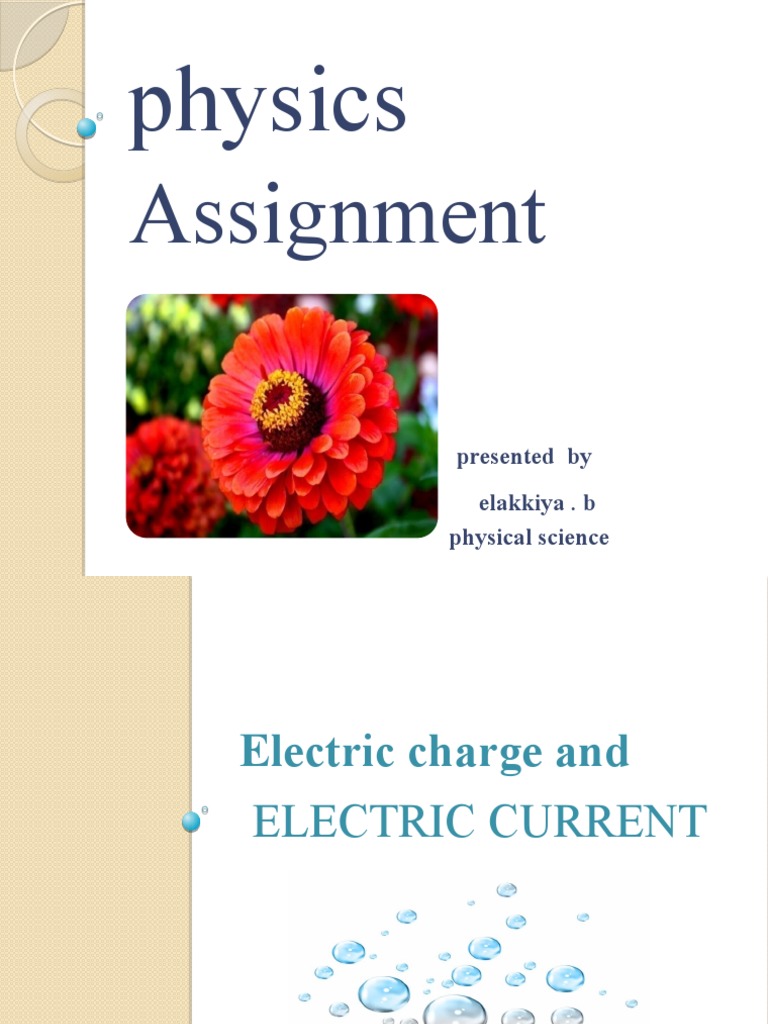 Physics: Assignment | PDF | Electric Current | Direct Current