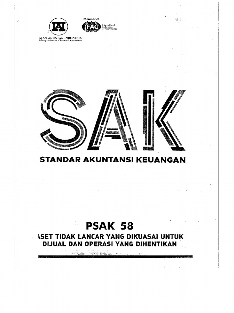 PSAK 58 (Revisi 2018) - Aset Tidak Lancar Yang Dimiliki Untuk Dijual ...
