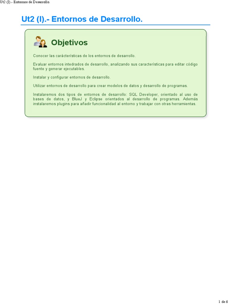 Características de Entornos de Desarrollo | PDF | Entorno de desarrollo ...