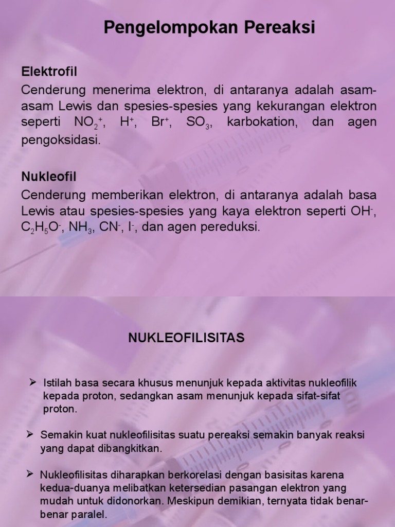 15 Nukleofilisitas Dan Elektrofilisitas | PDF