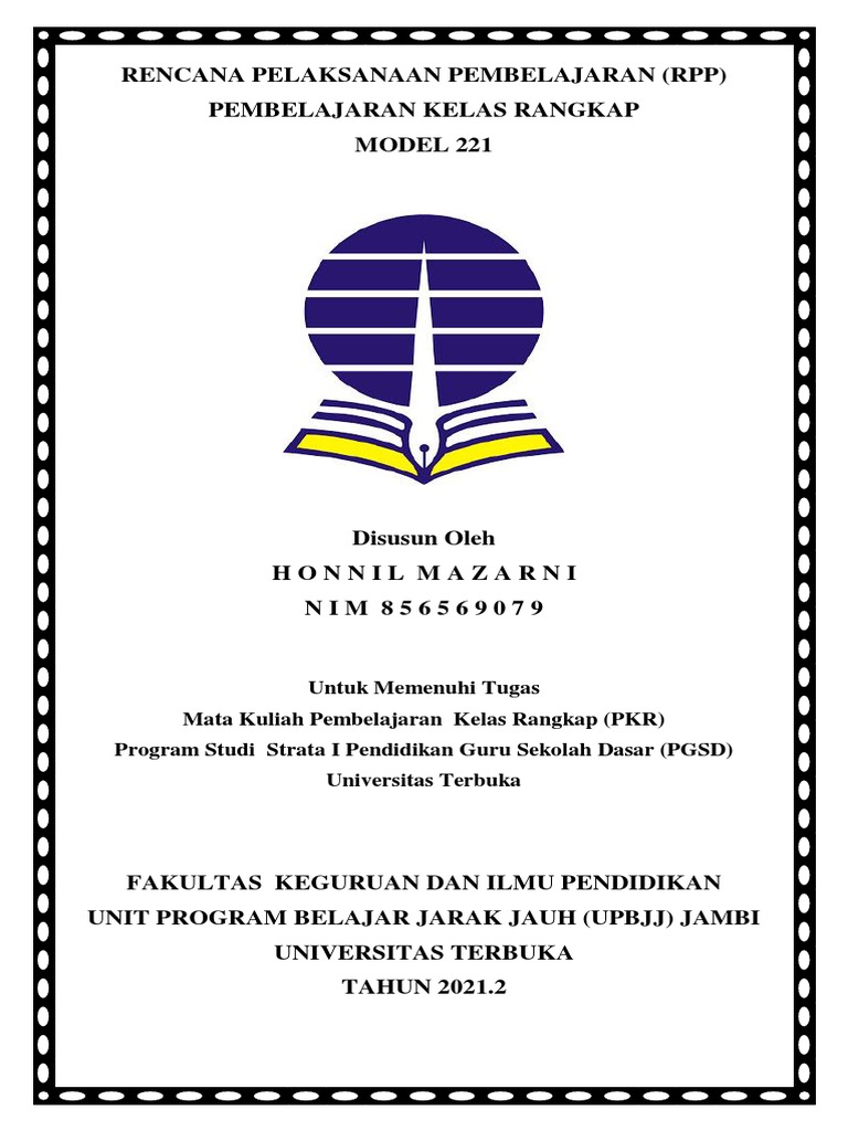RPP PKR Model 221 - Honnil Mazarni | PDF | Karier & Perkembangan