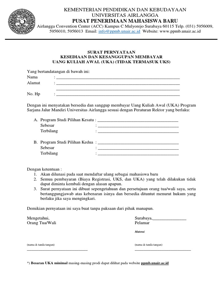 Form Uka Sarjana | PDF