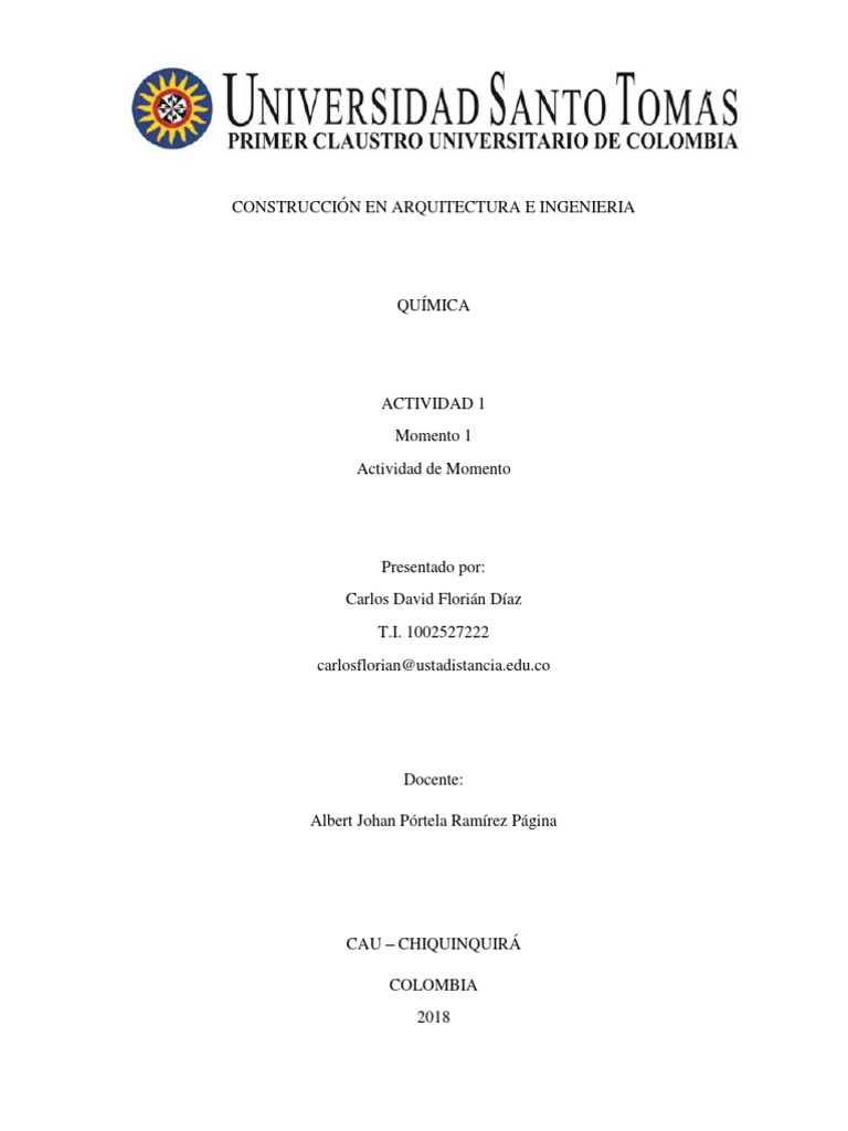 Actividad Numero 2 - Carlos David Florian Diaz - Cau Chiquinquira - 2018 | PDF | Proteínas ...