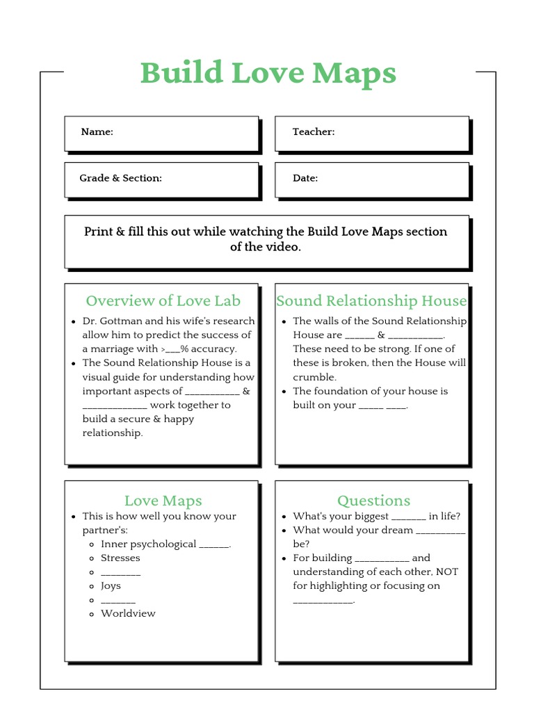 Buildlovemapsworksheet | PDF