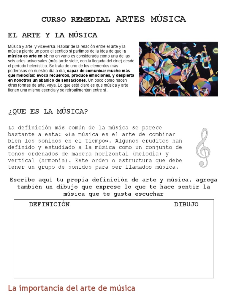 Importancia del Arte Musical en la Educación | PDF