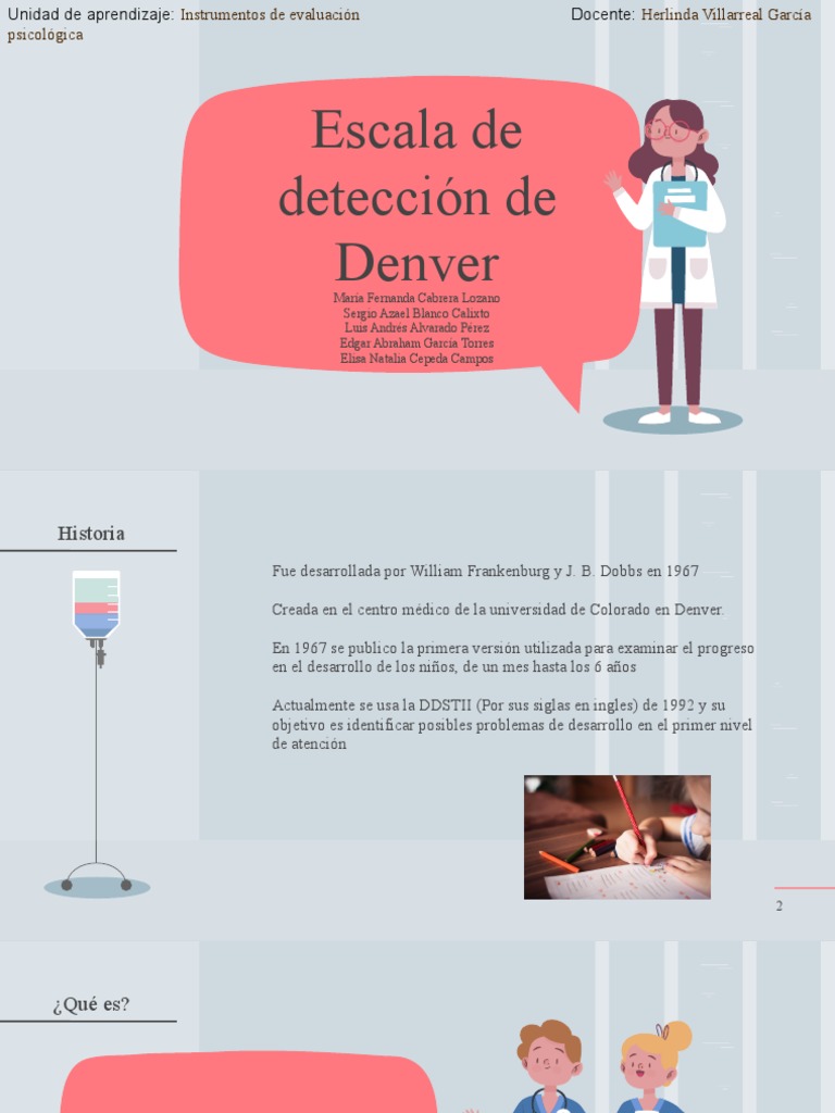 Escala de Detección de Denver | PDF | Modificación de comportamiento ...
