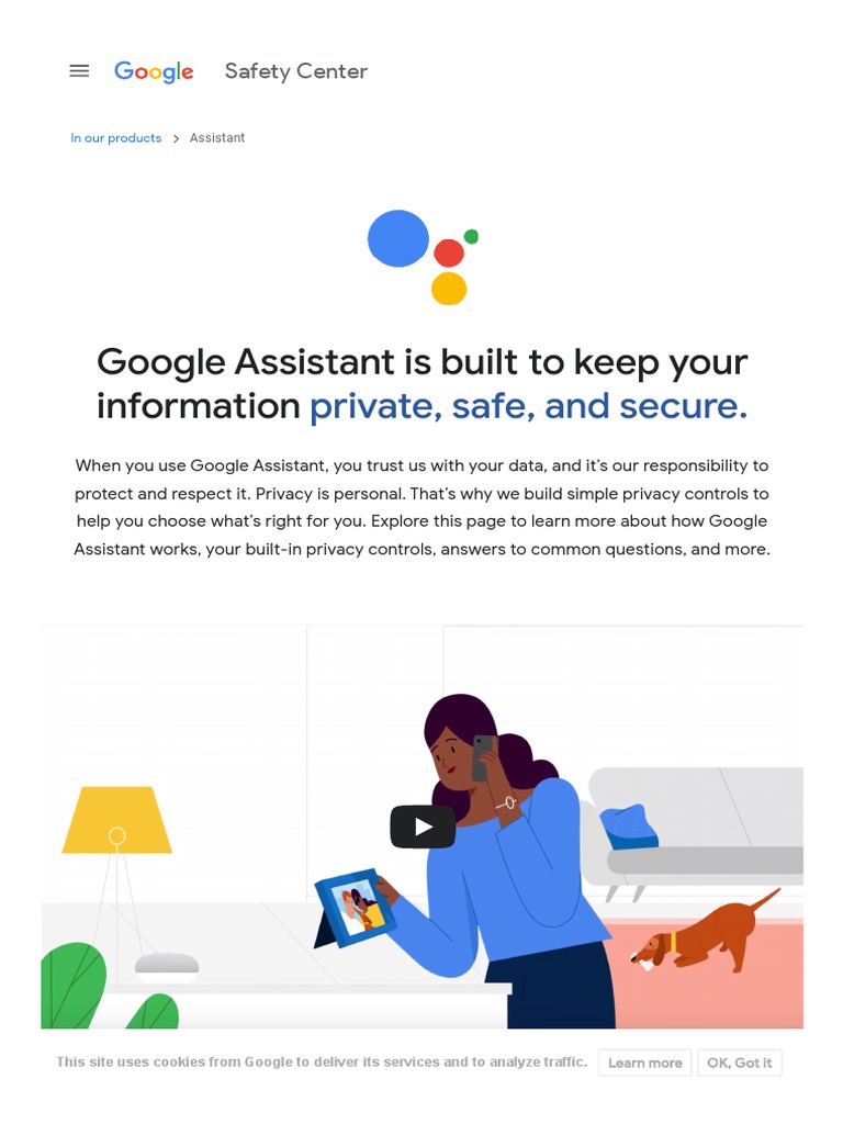 Assistant Privacy & Security Features - Google Safety Center | PDF