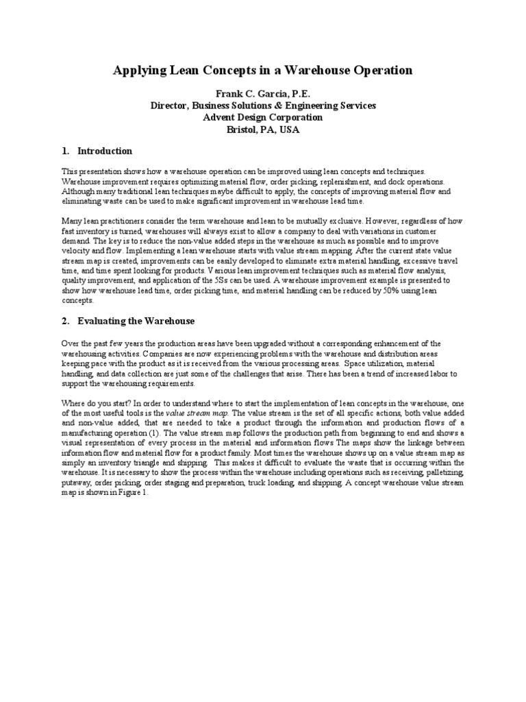 Applying Lean Concepts-Wp | PDF | Business