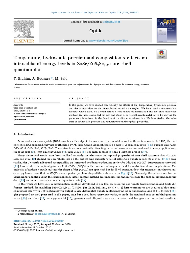 Temperature Hydrostatic Pression And Composition X Effects On