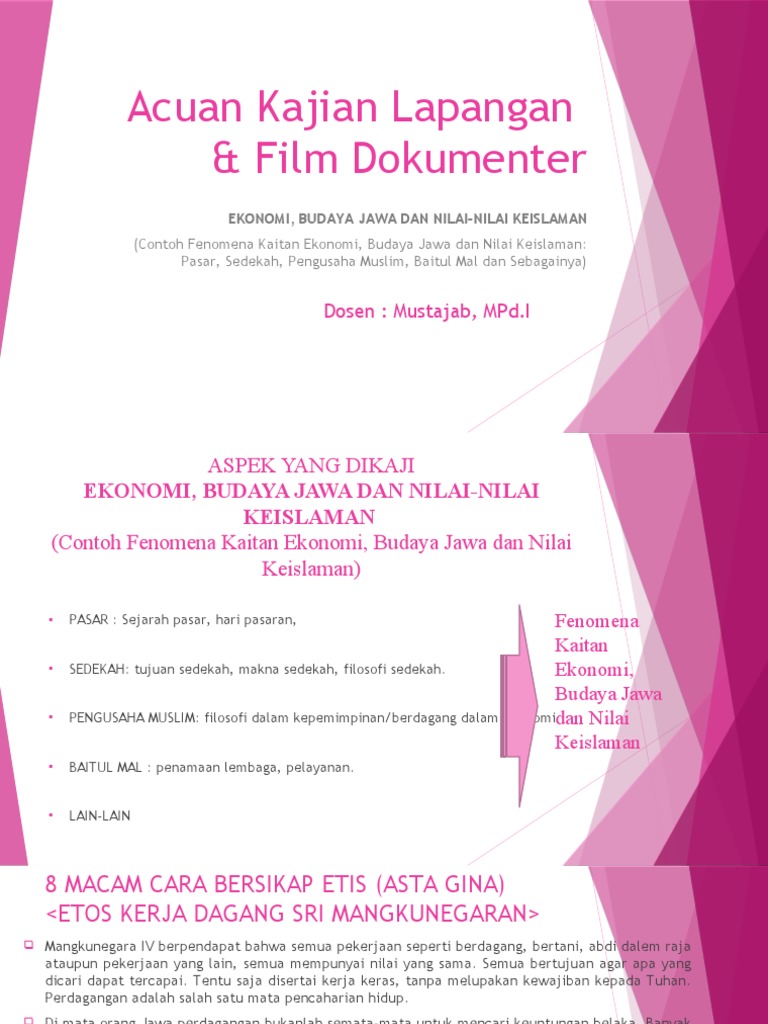 Acuan Kajian Lapangan - IBJ | PDF