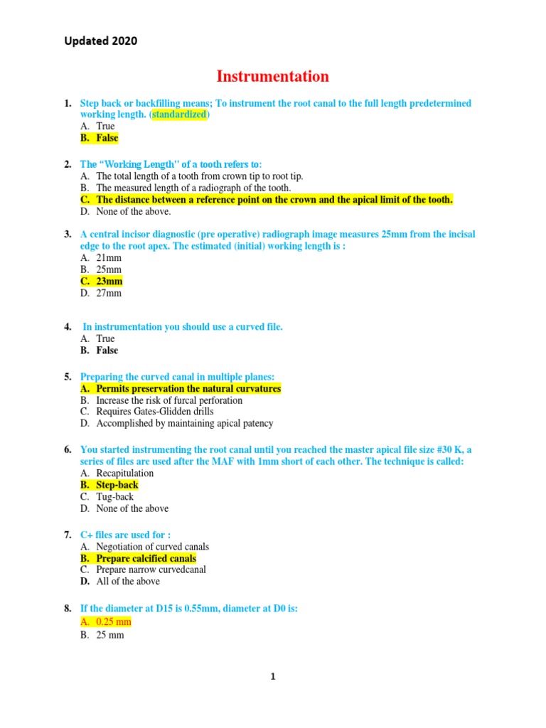 2020 Mcqs Instrumentation | PDF | Deformation (Engineering) | Yield (Engineering)