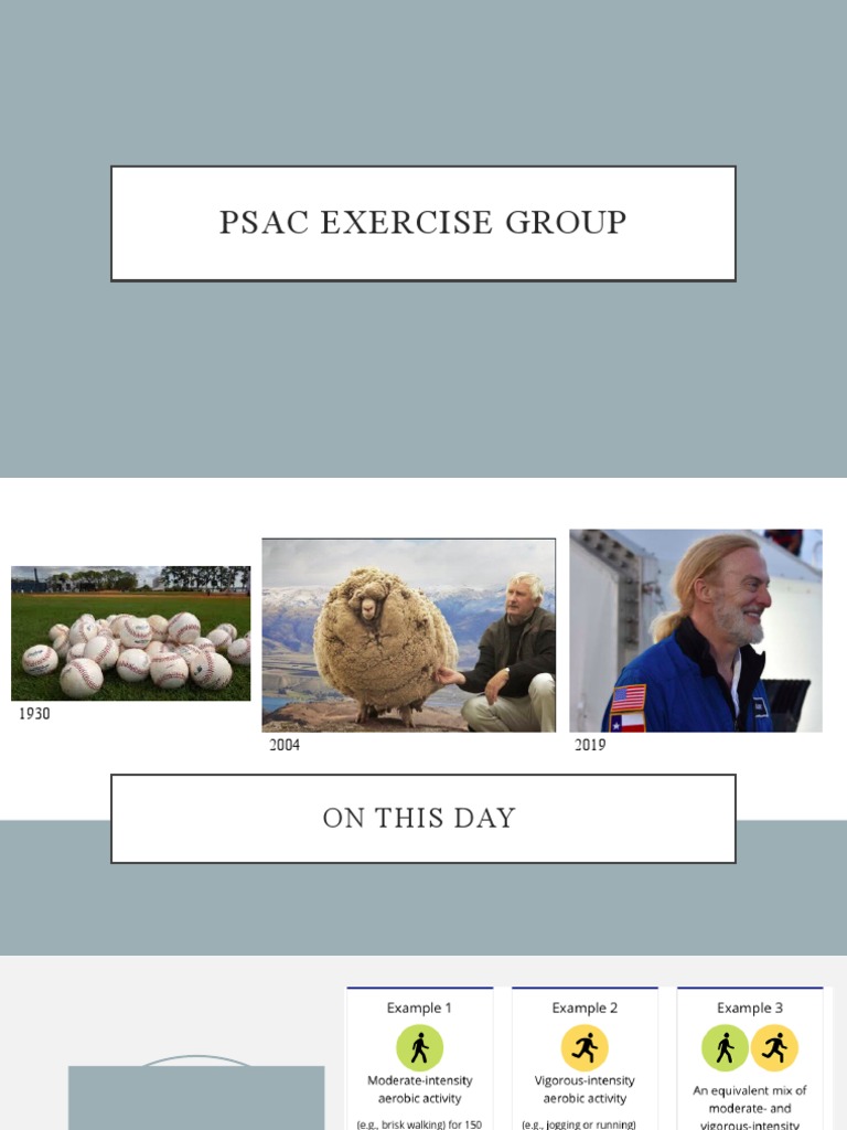 Psac Exercise Group Summary | PDF