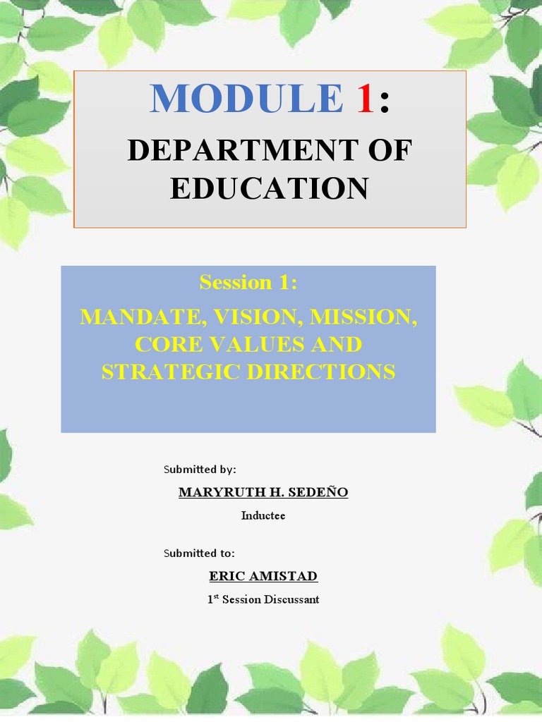 TIP Module 1 Outputs | PDF | Teachers | Behavior Modification