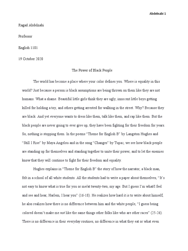 The Power of Black Voices in Art | PDF | Poetry