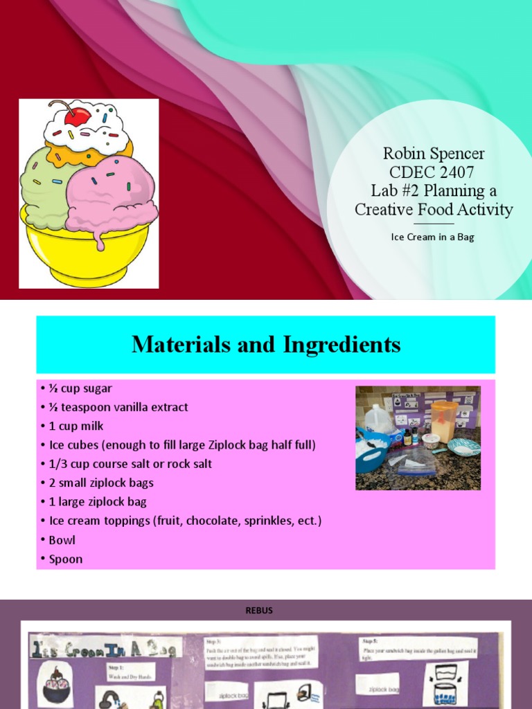 Lab 2 Science Food Ice Cream | PDF | Ice Cream | Ice