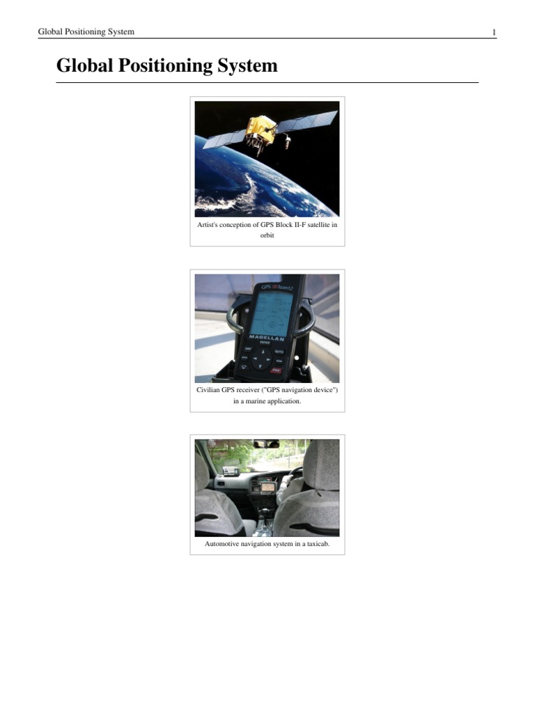GPS Wikipedia | PDF | Global Positioning System | Telecommunications ...