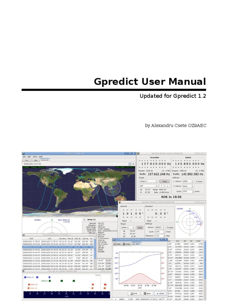 Gpredict User Manual 1.2 | PDF | Orbit | Computing