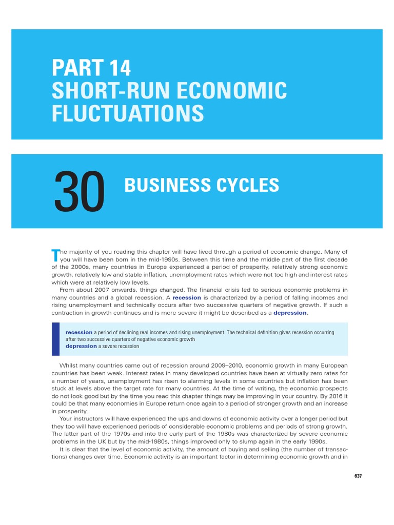 Short-Run Economic Fluctuations: Business Cycles | PDF | Labour ...