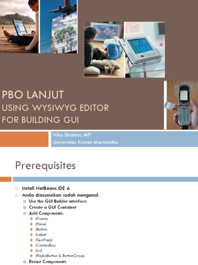 Tutorial GUI dengan NetBeans IDE | PDF
