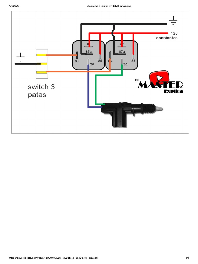 Diagrama Seguros Switch 3 Patas - PNG | PDF