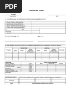 TRIP TICKET Sample | PDF | Finance & Money Management