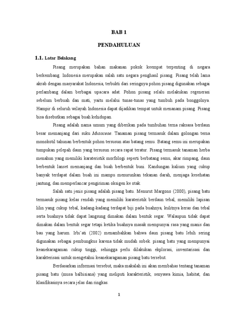 Isi Makalah Bab 1,2,3 | PDF