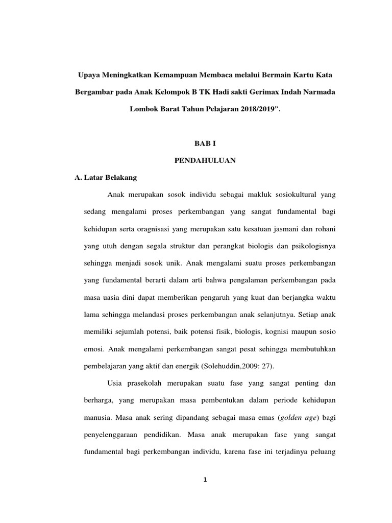 Contoh Proposal Pkp Paud Pdf