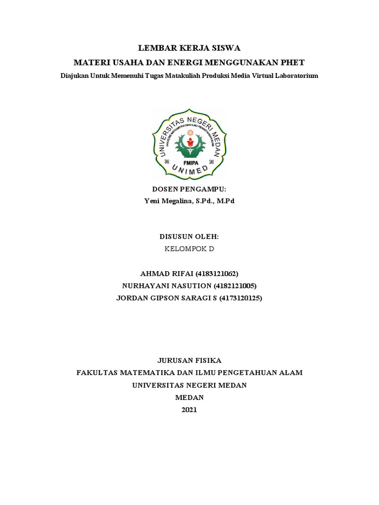 LKS Usaha Dan Energi Phet - Kel D | PDF